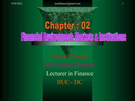 Financial Environmentppt