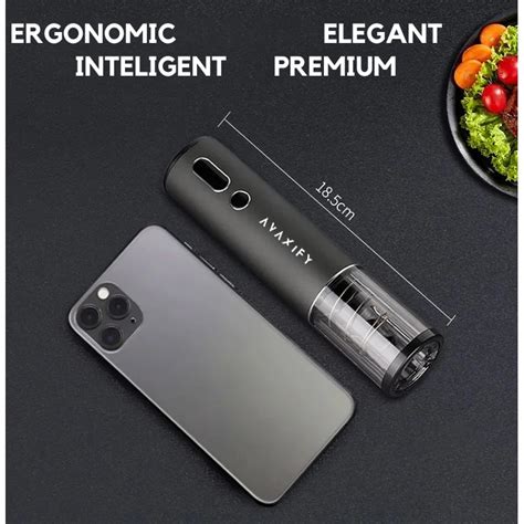 Електрически тирбушон за вино аксесоар за рязане на фолио дисплей за температура и влажност