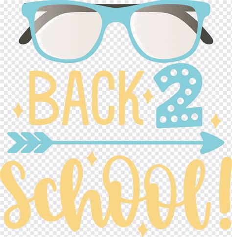 학교로 돌아가기 교육 노란색 라인 행복 로고 선글라스 Microsoft Azure 미터 수학 Png Pngwing