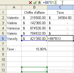 Astuce Excel conserver la même cellule lors dune recopie