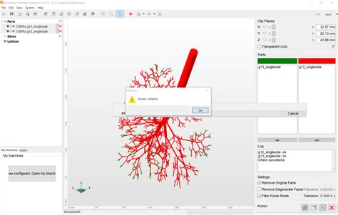 access violation errors in netfabb premium 2019 autodesk community