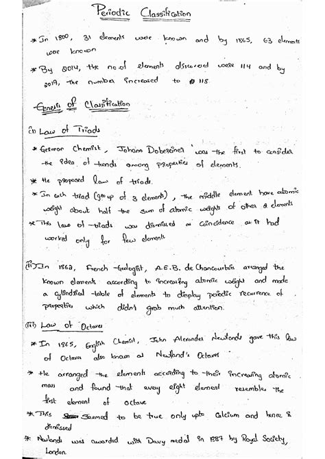 SOLUTION Class 12 Physics Isc Periodic Classification Studypool