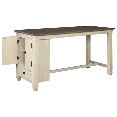 Signature Design By Ashley Bolanburg Dining Room Counter Table In Two