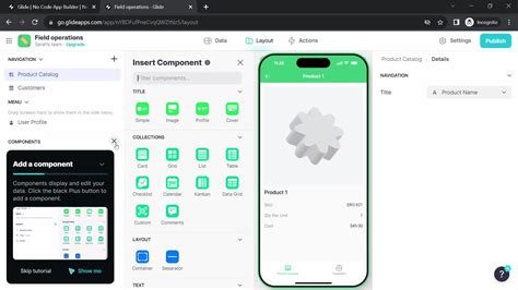 creating an automation workflow on glide desktop examples page flows