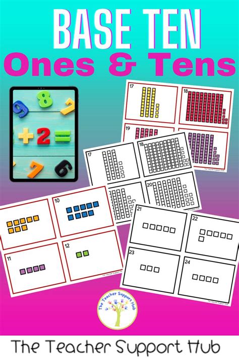 base ten place value ones and tens task cards and game task cards