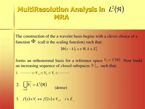 Ppt Wavelets Theory And Applications Powerpoint Presentation Free