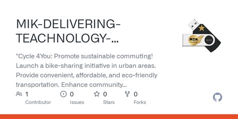 GitHub MIK DELIVERING TEACHNOLOGY SOLUTION Cycle You Pr Cycle You Promote Sustainable
