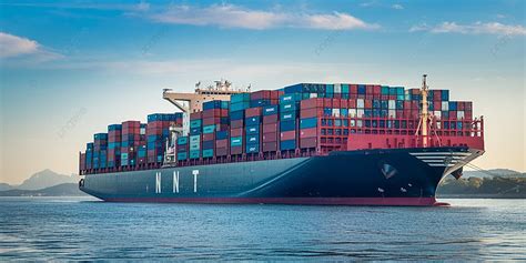 국제 운송을 위해 항구에 있는 화물선 물류 센터 국제 배송 컨테이너 배경 일러스트 및 사진 무료 다운로드 Pngtree
