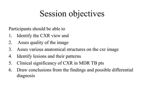 Cxr Interpretation In Tb Patients Ppt