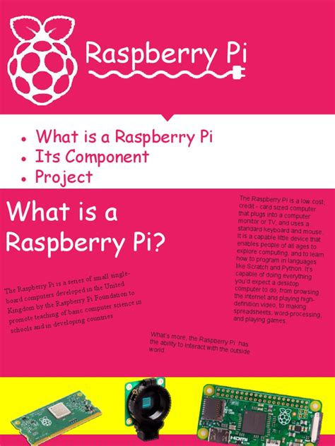 Raspberry Pi What Is A Raspberry Pi Its Component Project Pdf