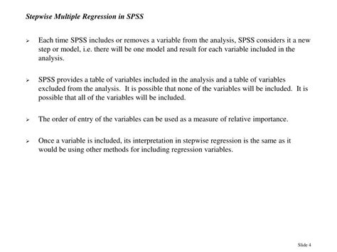 Ppt Stepwise Multiple Regression Powerpoint Presentation Free Download Id229030