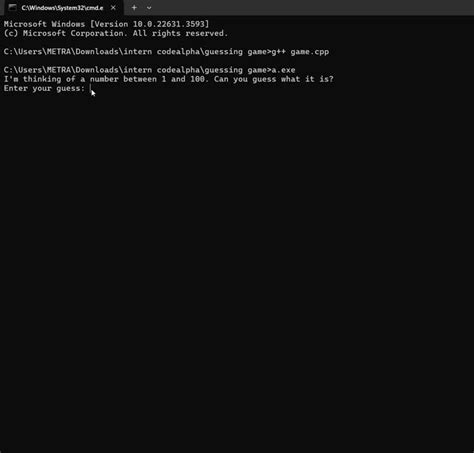 Codealpha Programming Cpp Coding Projects Guessinggame Randomnumber Mariam Samir