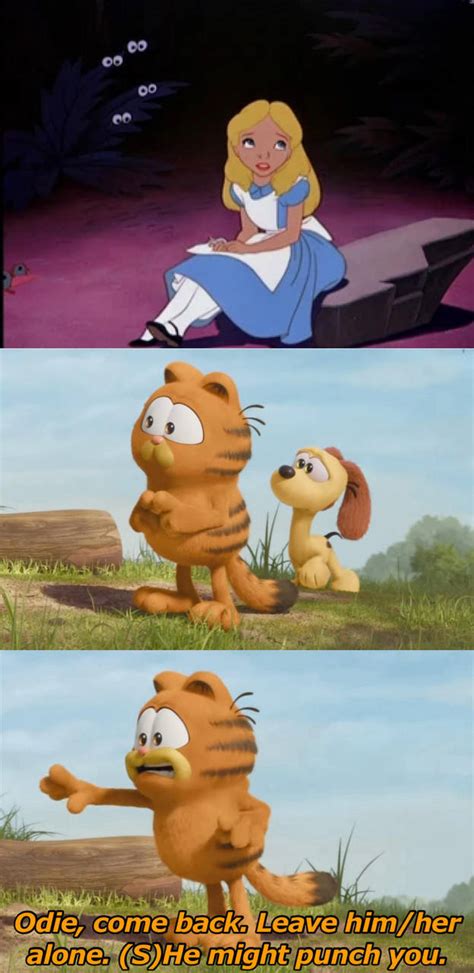 Garfield And Odie Feel Bad For Alice By Maxgoudiss On Deviantart