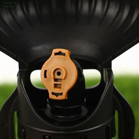 Badu Bg Черен 180 въртящ се автоматичен спринклер за трева Градински водни пръскачки Дюзи за