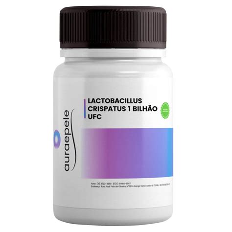 Lactobacillus Crispatus 1 BilhÃo Ufc SaÚde Vaginal Aura E Pele