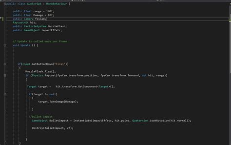 Please Someone Help Bullet Impact Effect Is Not Showing Up Smoke Sparks But It S Creating