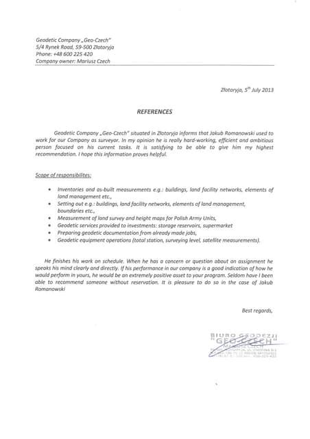 references geo czech jakub romanowski pdf