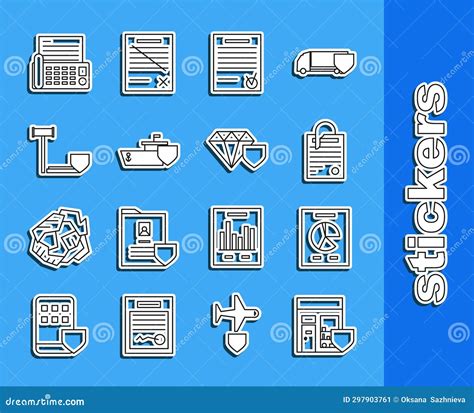 Set Document With Graph Chart Website Template Search Data Analysis Graph Infographic Server