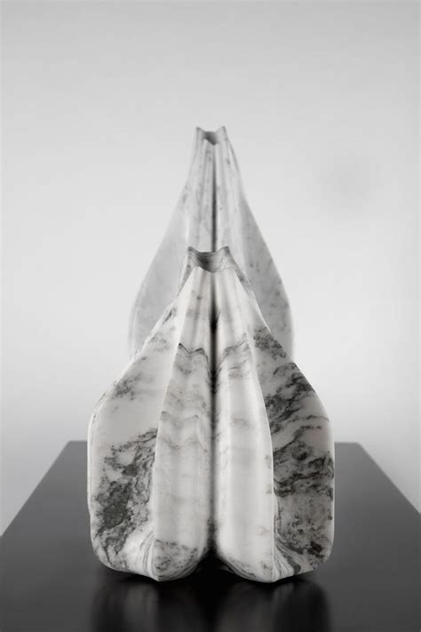 Robot Made Ripple Tables And Vases Textures Created Using Algorithms