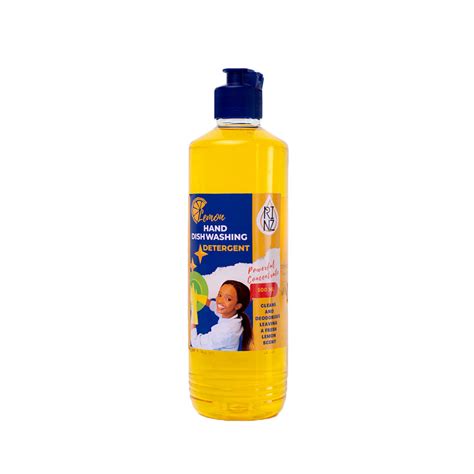Lemon Dishwashing Detergent 500ml Rinz Products Ltd