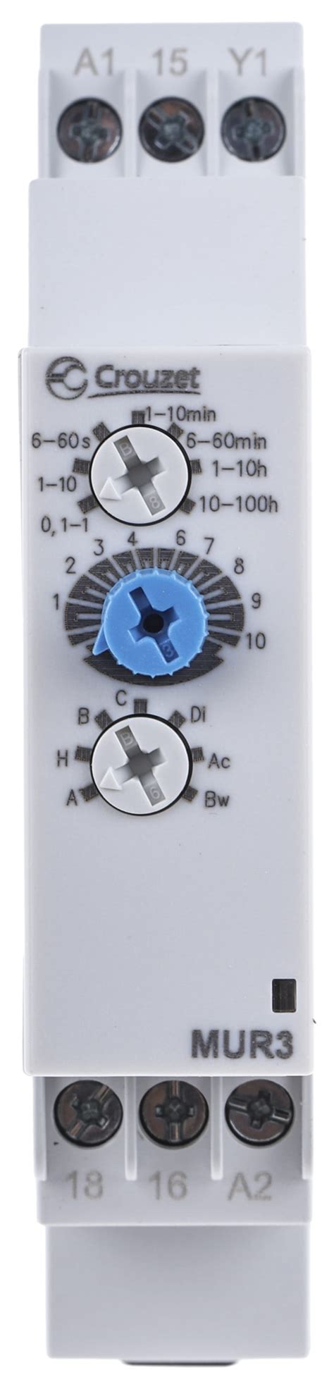 Crouzet Crouzet DIN Rail Mount Timer Relay V Ac Dc Contact S H