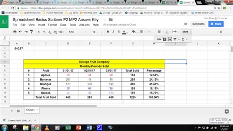 Introduction To Spreadsheet Basics Google Slides Excel MP3