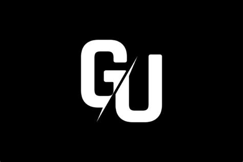 Monogram Gu Logo Design Graphic By Greenlines Studios · Creative Fabrica