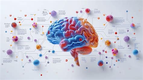 Premium Photo Infographic Explaining Chemical Structure Of Neurotransmitter Human Brain