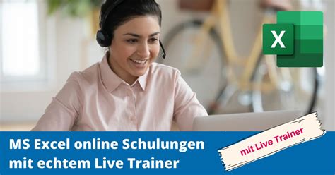 Excel Online Training Mit Echtem Live Trainer ️ Online Buchen As