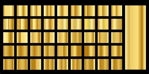 Premium Vector Gradient Collection Golden Color Pack Set Colorful