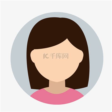 女生默认头像素材图片免费下载 千库网