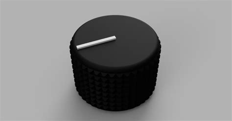 Large Potentiometer Knob By Mrusk Download Free Stl Model