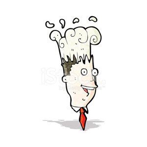 Cartoon Exploding Head Stock Vector Royalty Free FreeImages