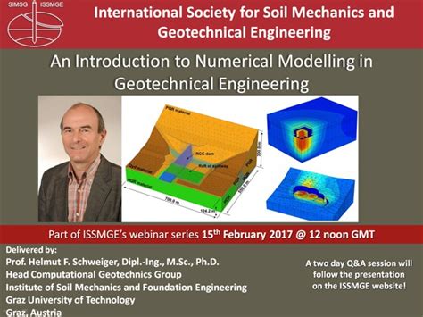 An Introduction To Numerical Modelling In Geotechnical Engineering Issmge