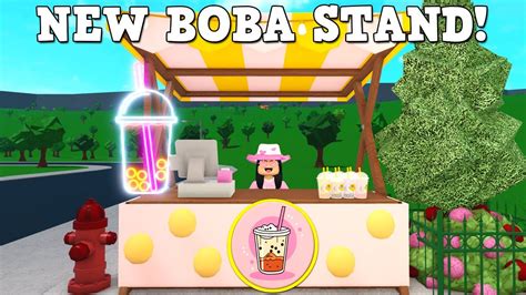 Building A Boba Stand In Bloxburg Youtube