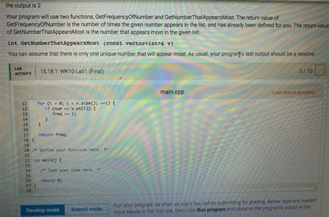 Solved 1518 Wk10 Lab1 Final Write A Program That Reads An