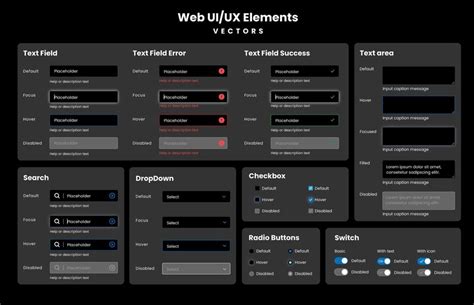 Premium Vector Web Design Ui Elements Ui Ux Design Elements For Web