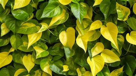 Background Texture Of Golden Pothos Or Scindapsus Aureus Water Leaf Plant Texture Leaf