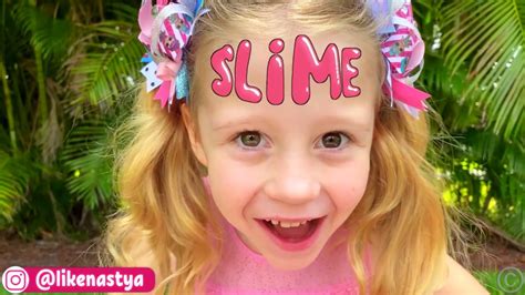 Nastya And Dad Made A Slime Monster Youtube