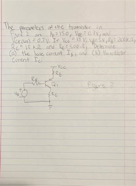 Solved Determine A The Base Current Ib And B The Chegg Com