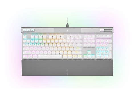 K70 PRO RGB Optical Mechanical Gaming Keyboard With PBT DOUBLE SHOT PRO Keycaps White