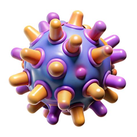 Extraordinary Classic 3d Model Of A Virus Structure Infection And