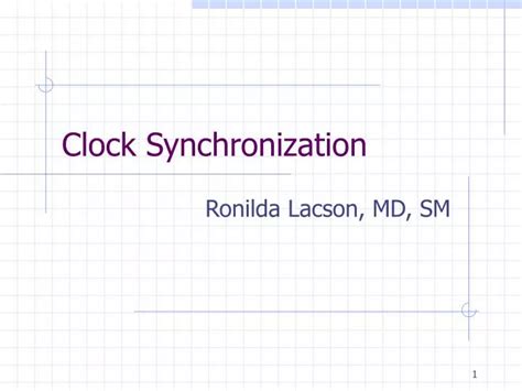 Ppt Clock Synchronization Powerpoint Presentation Free Download Id