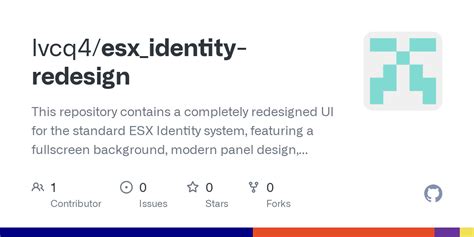 Github Lvcq4esxidentity Redesign This Repository Contains A