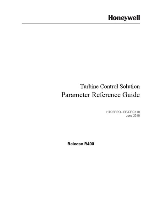 Turbine Control Solution Parameter Reference Guide Ep Dpcx18 Pdf Pdf Parameter Computer