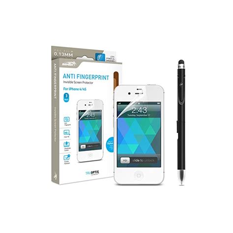 Film Protector Celular Iphone4 4s Con Pen Touch