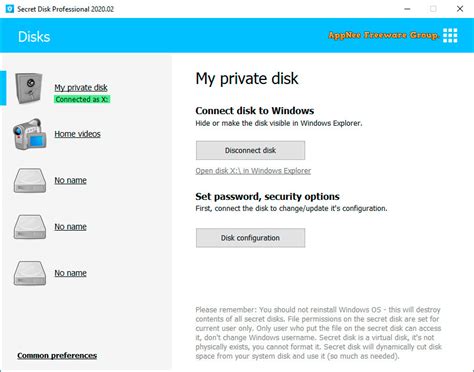 V2025309 Secret Disk Creates Hidden Disk With Password Protection