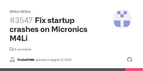Fix Startup Crashes On Micronics M4li · Issue 3547 · 86box 86box · Github