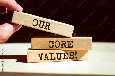 Poster Our Core Values Symbol Wall Art Ukposters