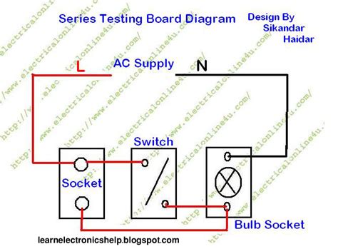 Electrical Series Testing Board Learn Basic Electronics Circuit